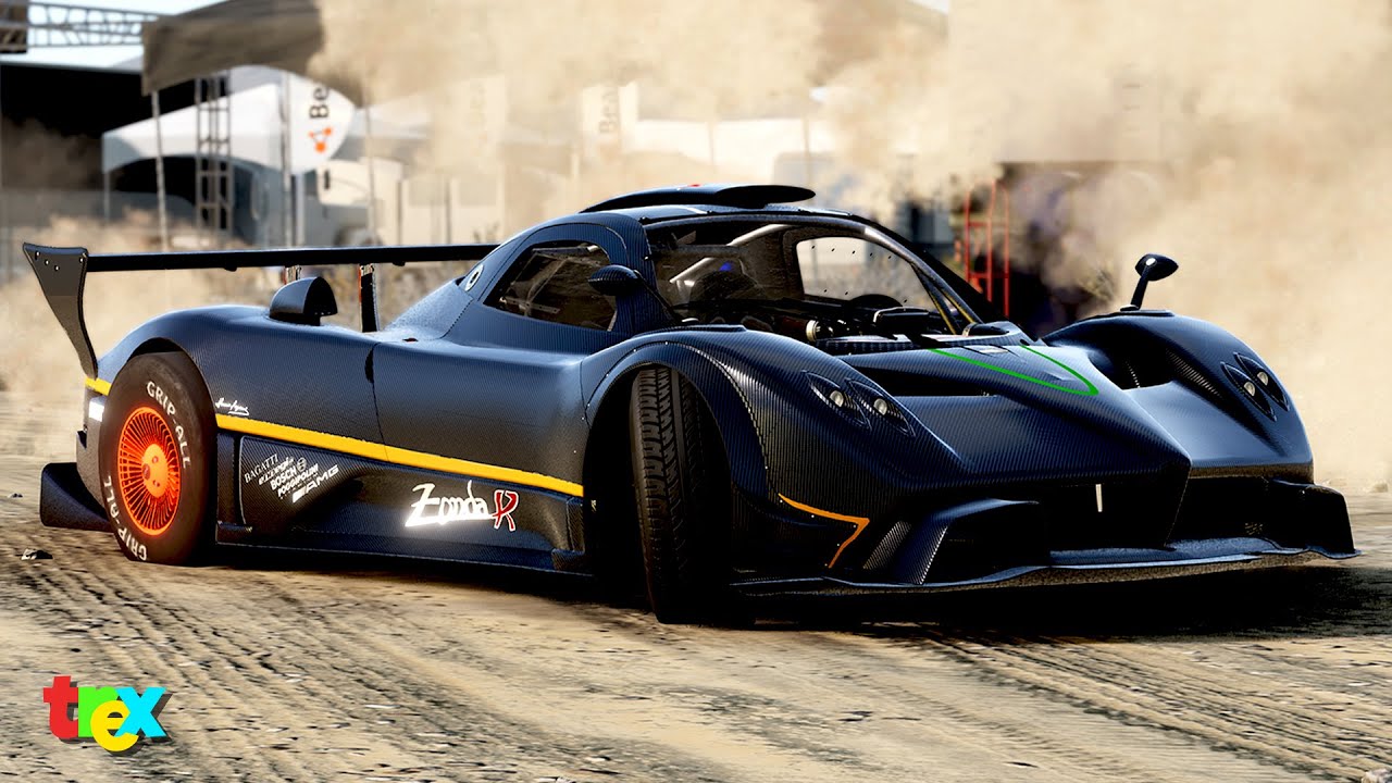 Pagani Zonda pe OFFROAD cu Roti de Drag Race - YouTube