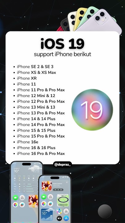 iOS 19 dikabarkan support semua iPhone yang kompatibel iOS 18 - YouTube