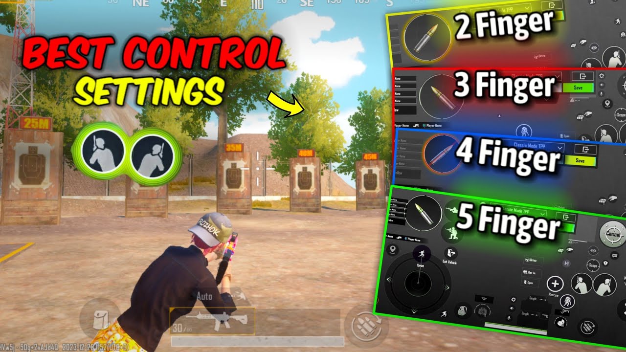 4 Finger Control Claw Pubg mobile | 2 Finger, 3 Finger 4 Finger, 5 ...