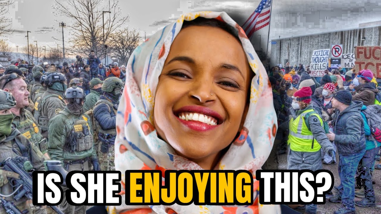 Ilhan Omar Gets ROCKSTAR TREATMENT From Angry ICE Protesters - YouTube