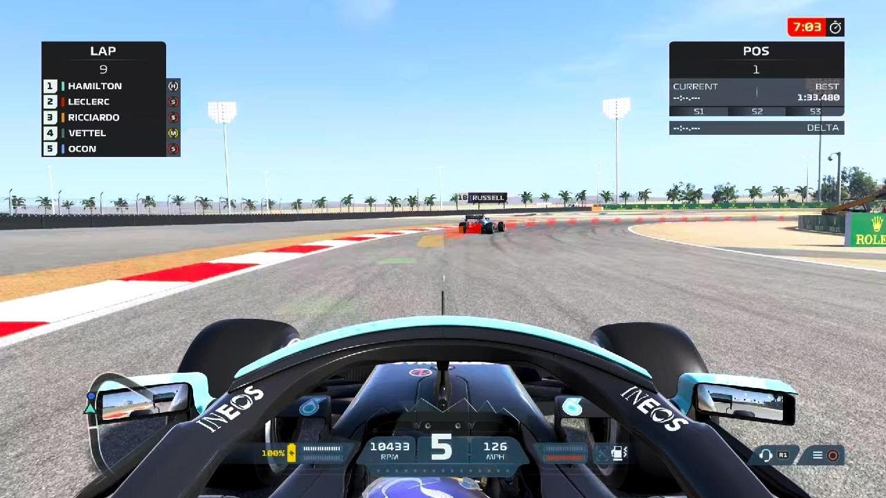 PS5 F1 2021 Bahrain Practice - YouTube