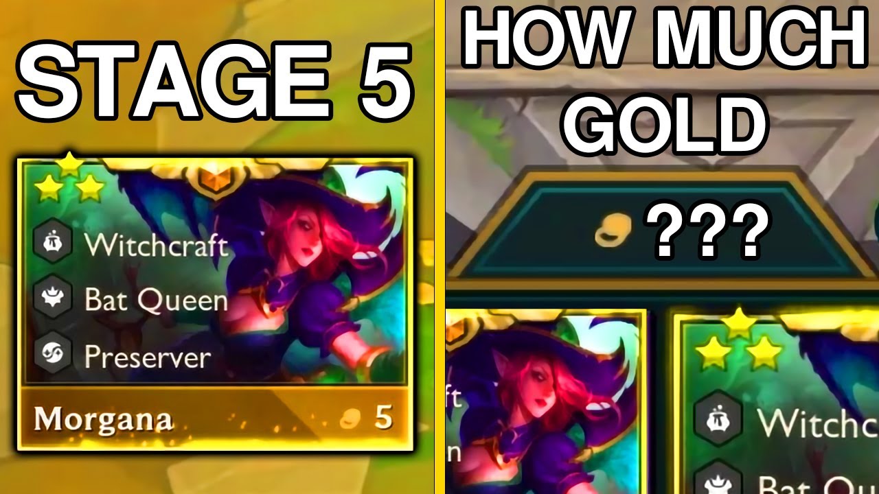 I HIT A 3 STAR MORGANA ON STAGE 5 TO SEE HOW MUCH GOLD I GET! TFT SET ...