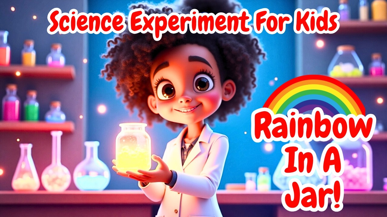 Easy DIY Science Experiment for Kids P3 | Dr. Spark's Colorful Density ...