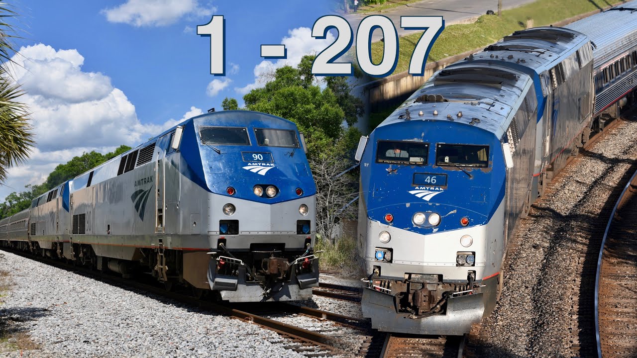 Amtrak P42DC Locomotive Fleet: 1 - 207 - YouTube
