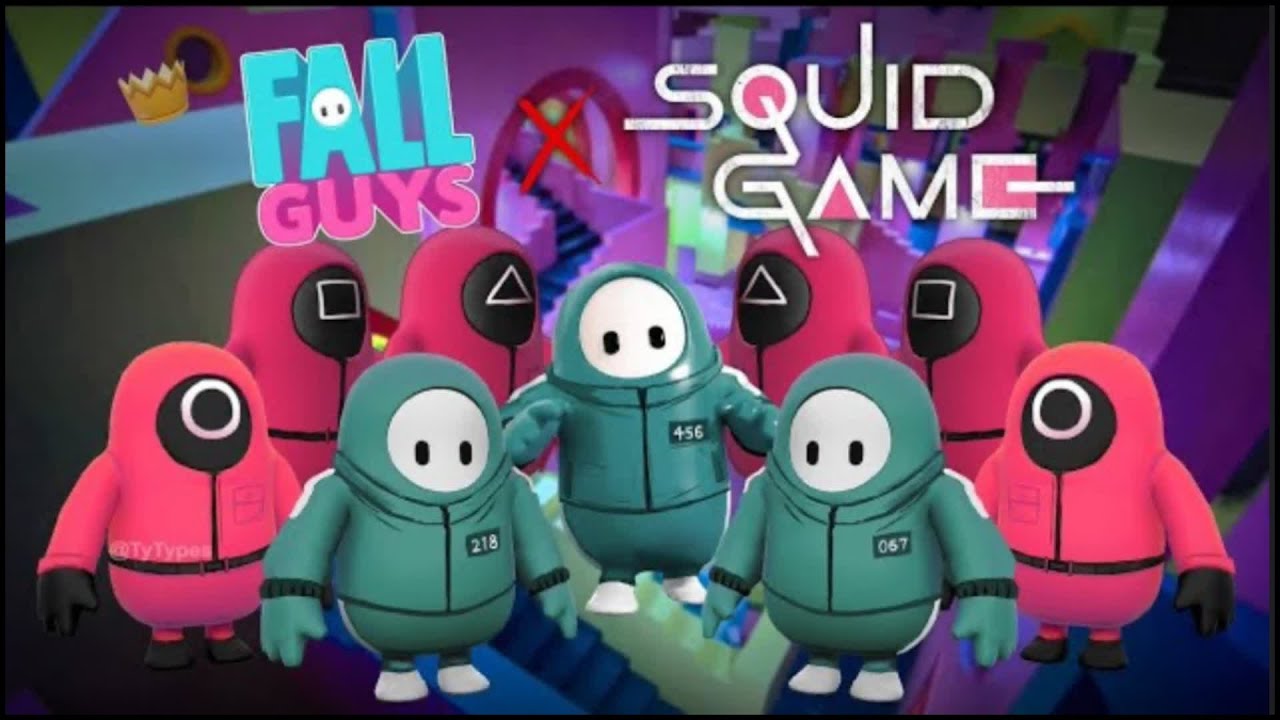 Playing squid game fall guys! - YouTube