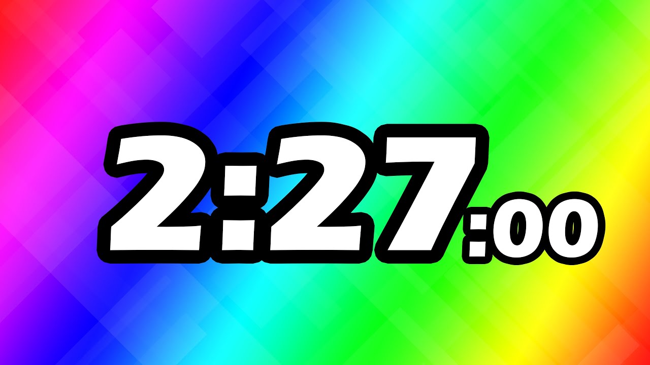 2 Minutes and 27 Second TIMER Countdown - YouTube