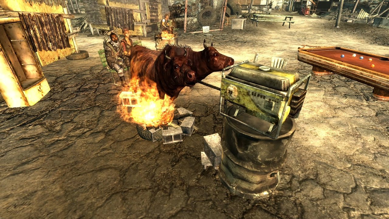 Fallout 3 Mods - Fo3 Brahmin Rotisserie Animated by Ashens2014 - YouTube