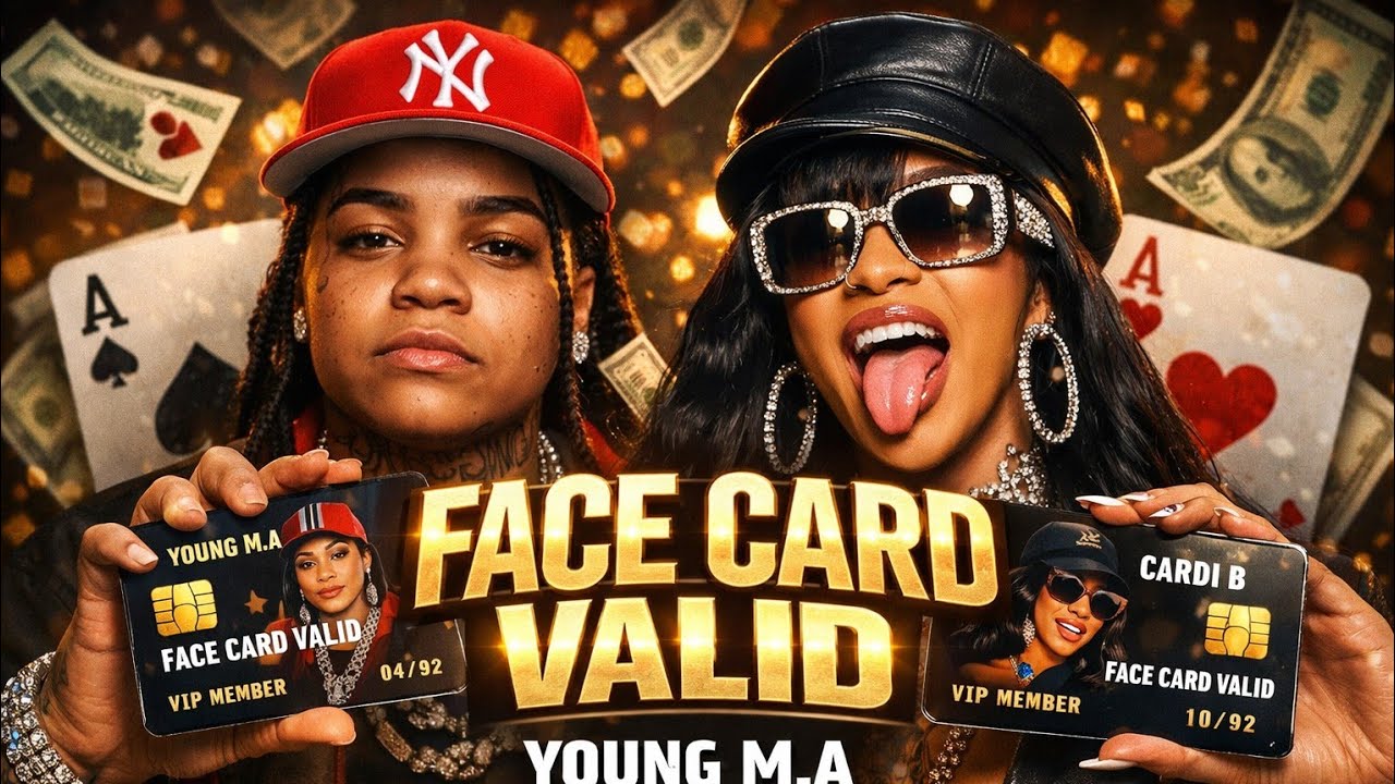 Young M.A x Cardi B – Face Card Valid (Official Lyrics Video) - YouTube
