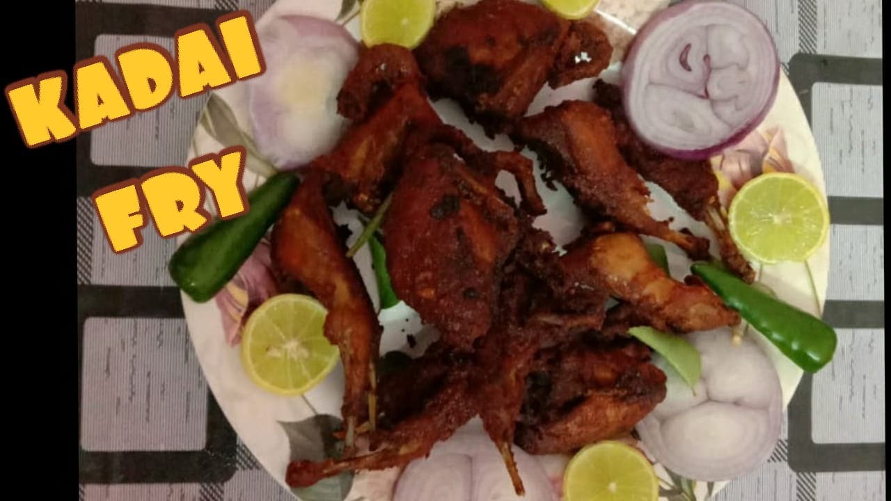 Crispy Kaadai fry/Kadai 65/Quail fry/kadai roast/kadai varuval/காடை ...