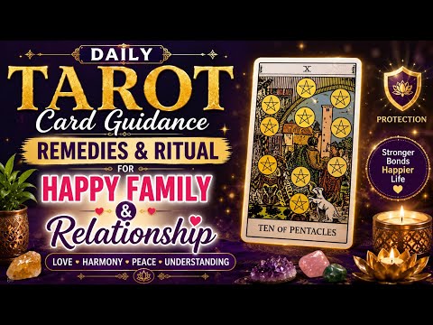 💖 Daily Tarot Card Guidance | Remedies & Rituals for Family Peace, Love & Relationship Harmony ✨
