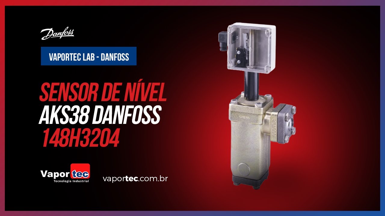Sensor de nível AKS38 Danfoss 148H3204 - YouTube