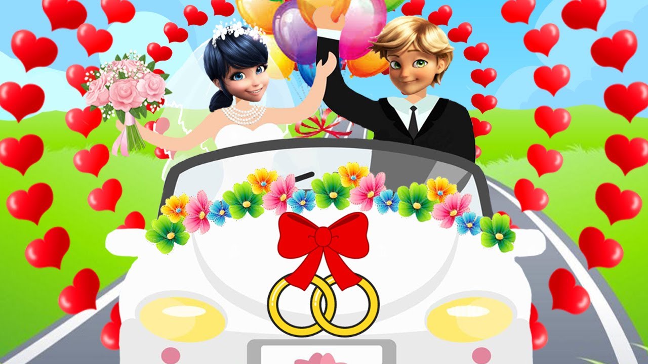 Miraculous Ladybug & Cat Noir Transform Into Wedding Trip Marinette ...