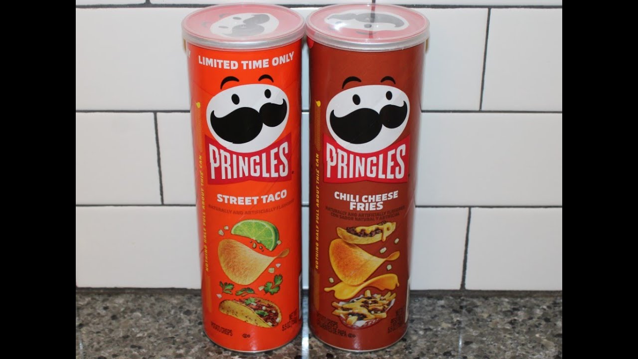 Pringles: Street Taco & Chili Cheese Fries Potato Crisps Review - YouTube