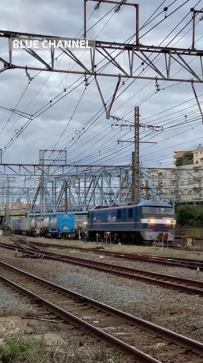 (貨物列車) 2024/11/08 5054レ EF210-318 + コキ19B (福岡タ〜東京タ) #Shorts - YouTube