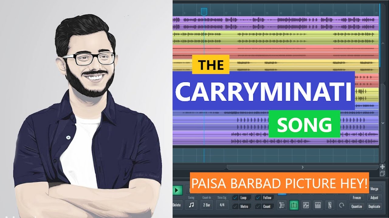The CarryMinati Song - Paisa Barbad Picture Hey! #carryminati # ...