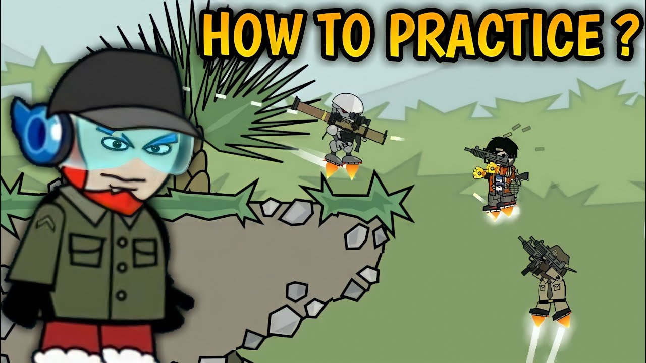 how to practice in mini militia 😱 - YouTube
