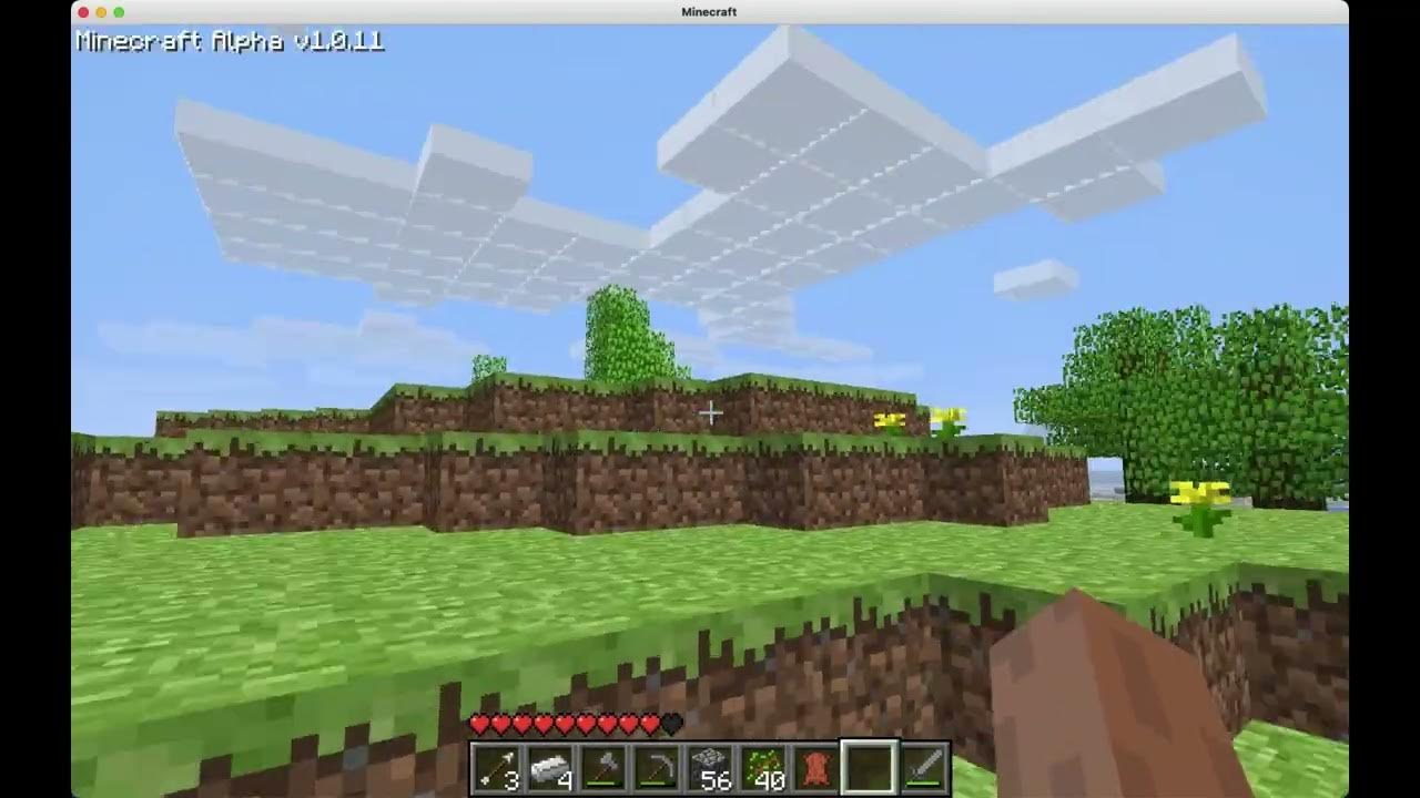 The Minecraft Alpha 1.0 Experience (Part 2) - YouTube