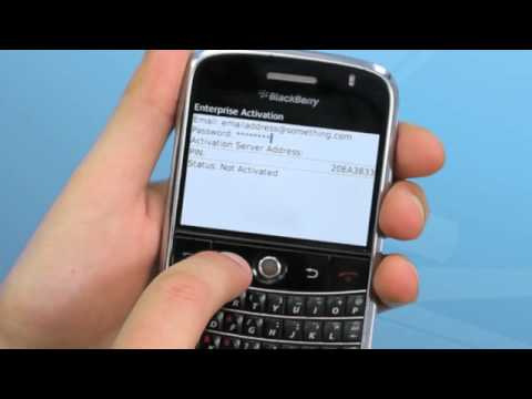 Blackberry Bold 9000: How to set up your email - YouTube
