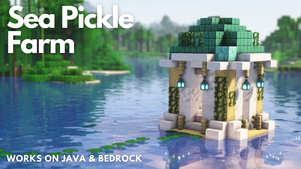 SEA PICKLE FARM Minecraft Tutorial Java Bedrock 1 21 YouTube