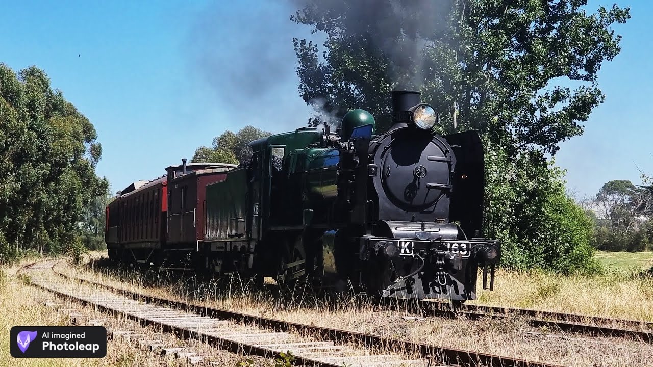 Victorian Railways - K Classes: K163 Locomotive at the Mornington ...