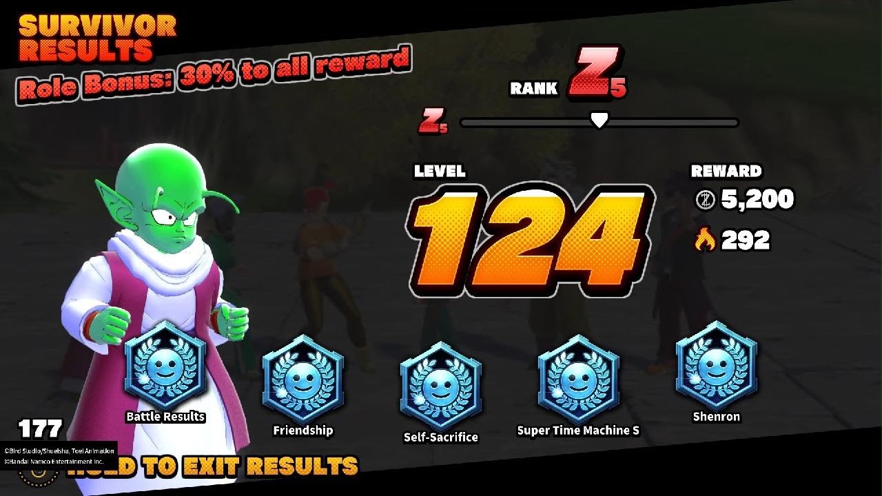Little Green is now a rank Z5 Survivor!!! - Dragon Ball: The Breakers ...