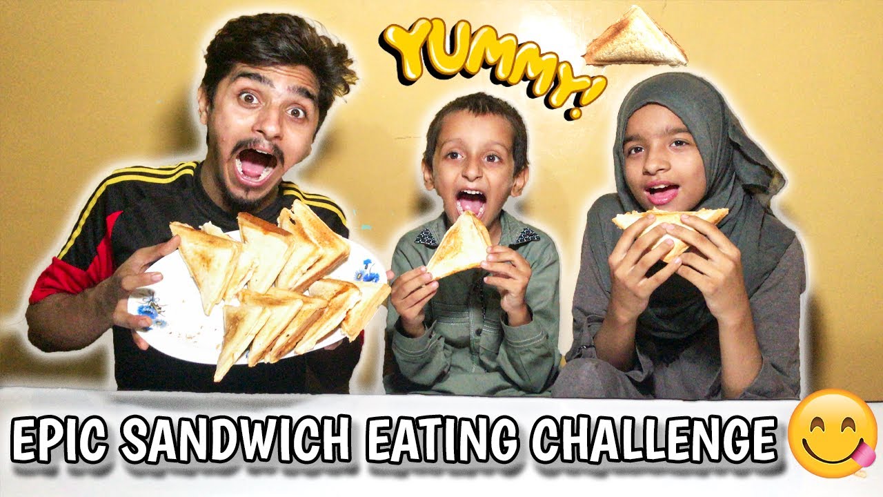 EPIC SANDWICH EATING CHALLENGE 🥪😋 | Big Saucy Sandwich Eating ...