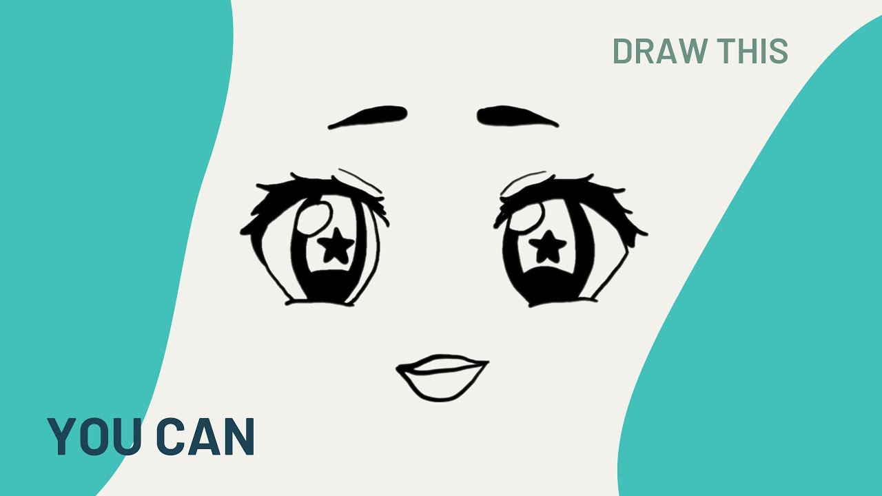 How To Draw Cute Anime Eyes Step By Step Youtube