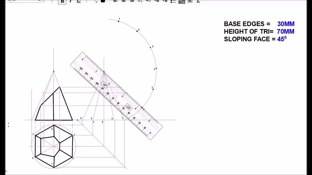DEVELOPMENT OF A HEXAGONAL TRUNCATED PYRAMID - YouTube