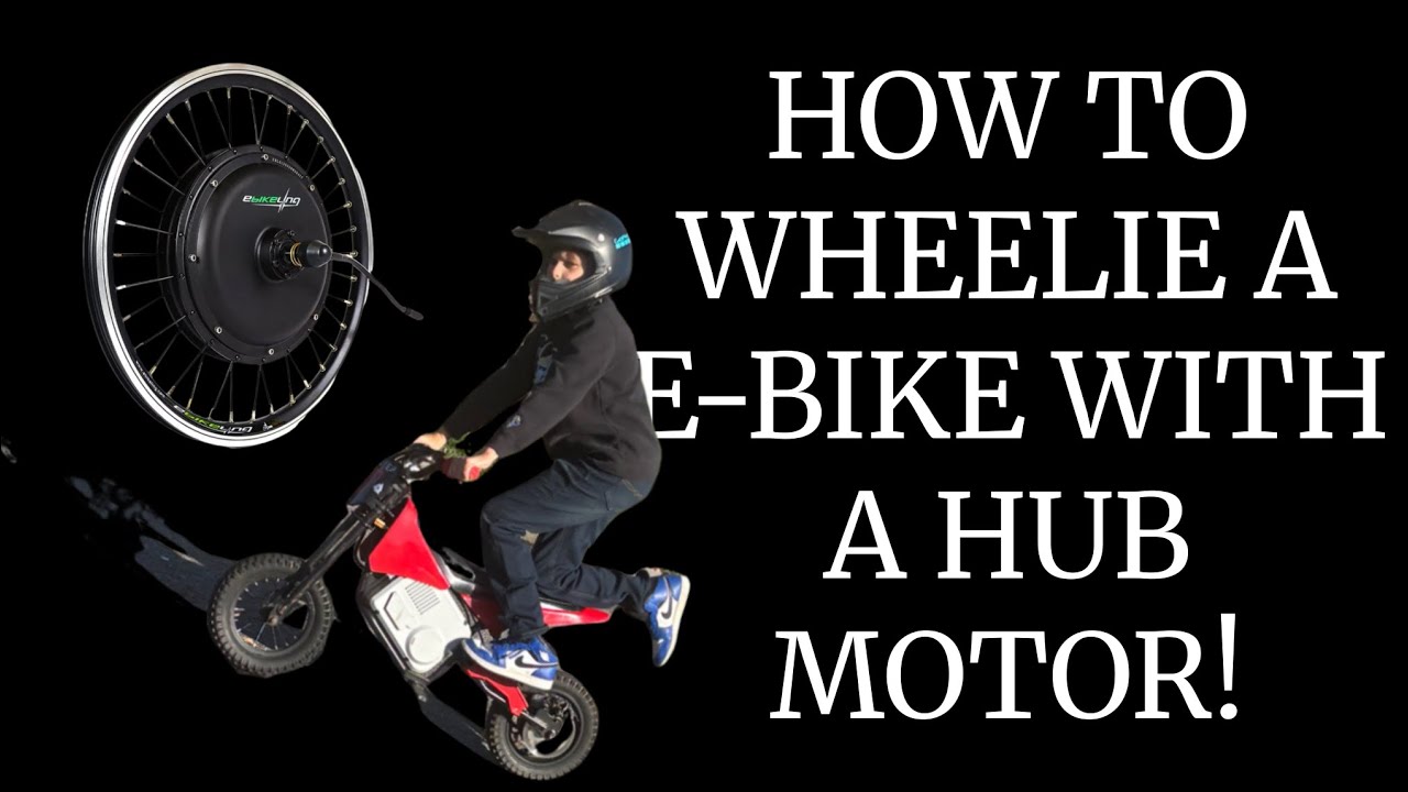 How to Wheelie a Mini E-Bike with a Hub Motor! 13-20 MPH (Step By Step ...