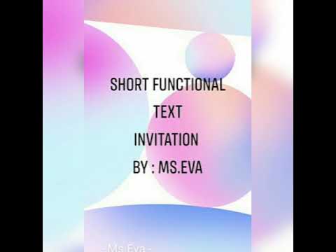 Short Functional Text - Invitation | Bahasa Inggris - YouTube