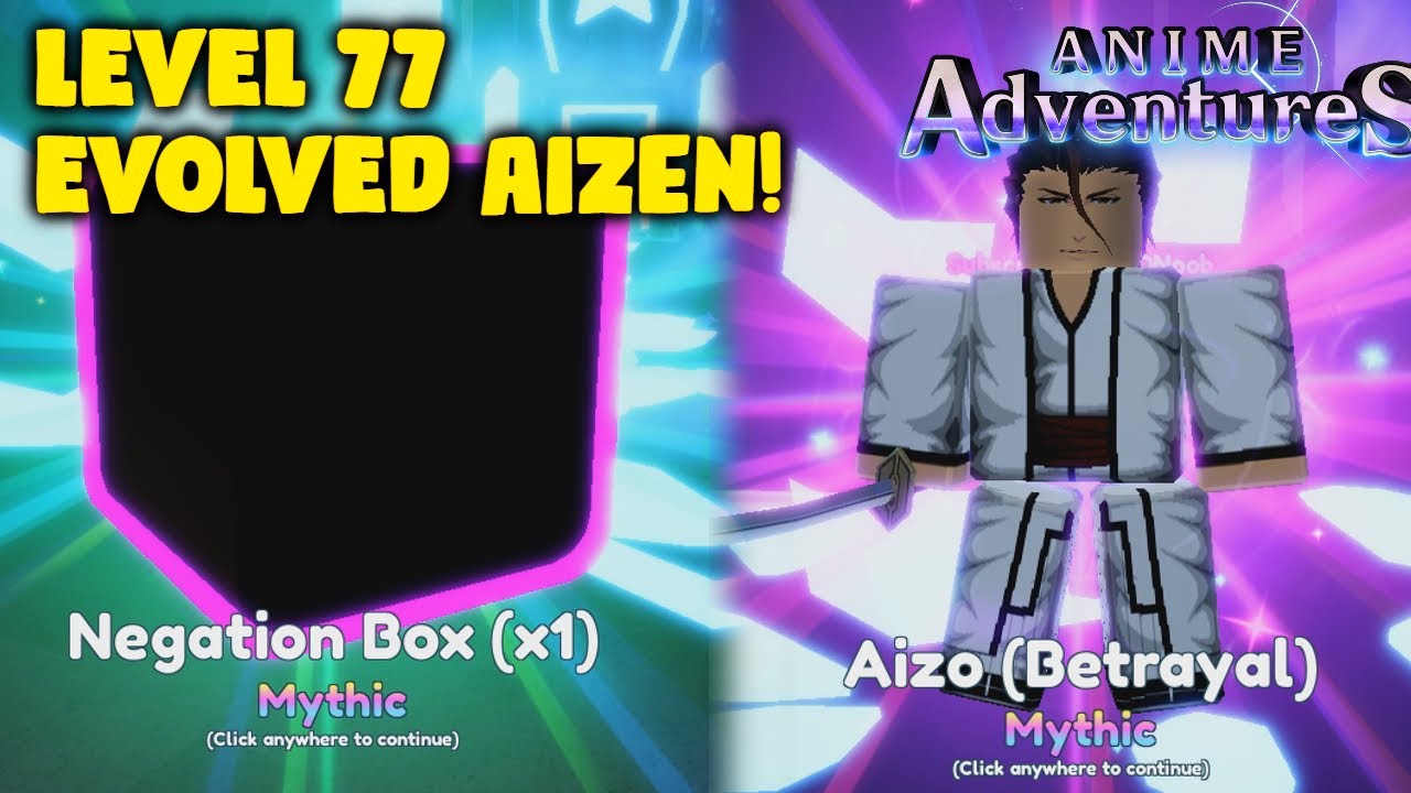LVL 77 EVOLVED AIZEN SHOWCASE IN ANIME ADVENTURES! - YouTube