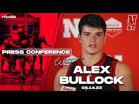 Nebraska Football: Alex Bullock fall camp press conference (August 14 ...