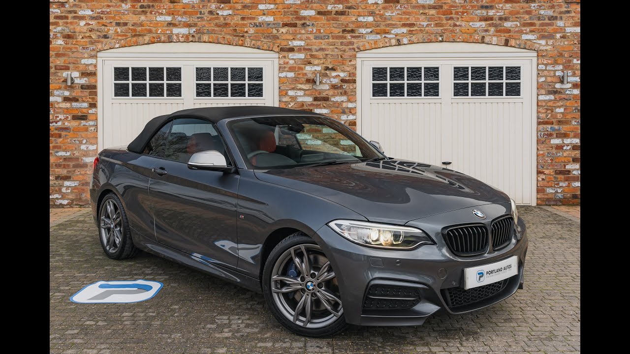 2016/66 BMW M240I CONVERTIBLE IN MINERAL GREY METALLIC WITH CONTRASTING ...