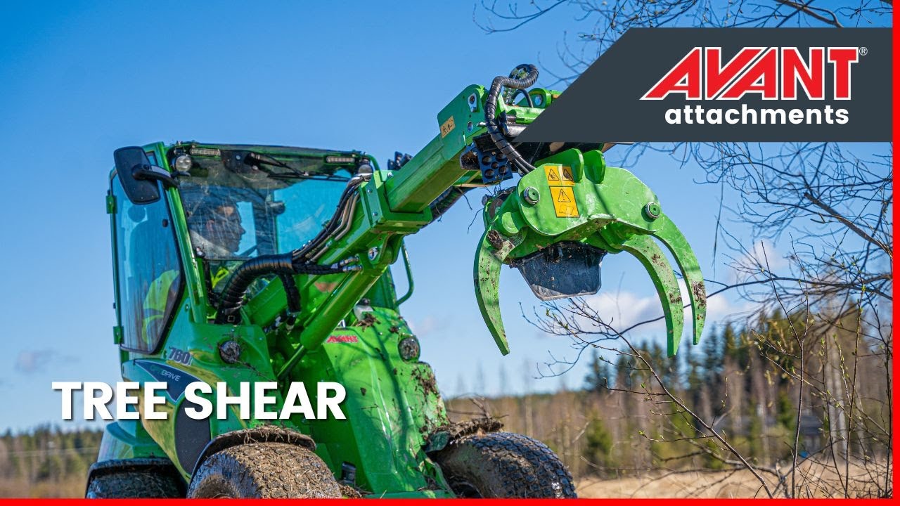 Avant attachments: Tree shear - YouTube