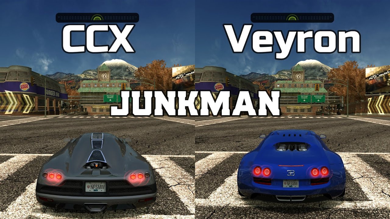 Koenigsegg CCX vs Bugatti Veyron Super Sport 16.4 - NFS MW Redux V3 ...