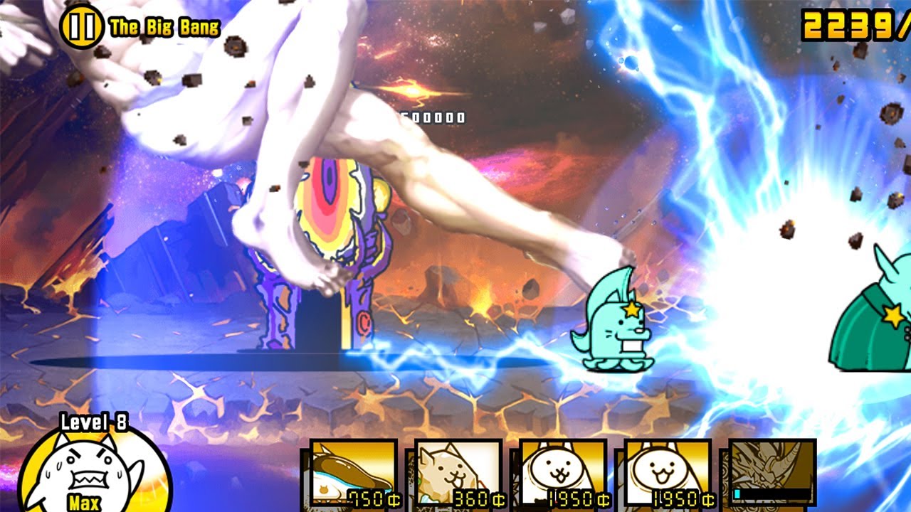 The Battle Cats - GIANT The Cat God (Floating) - YouTube