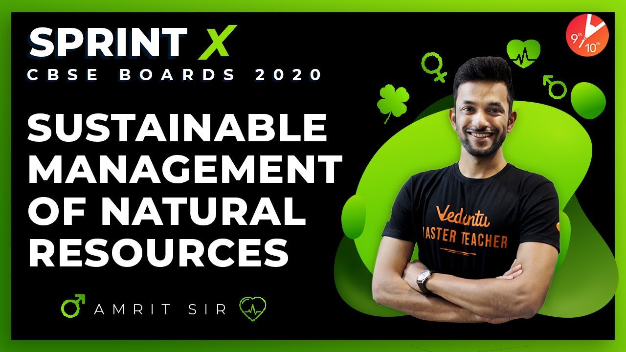 Sustainable Management of Natural Resources Class 10 Sprint X | CBSE ...