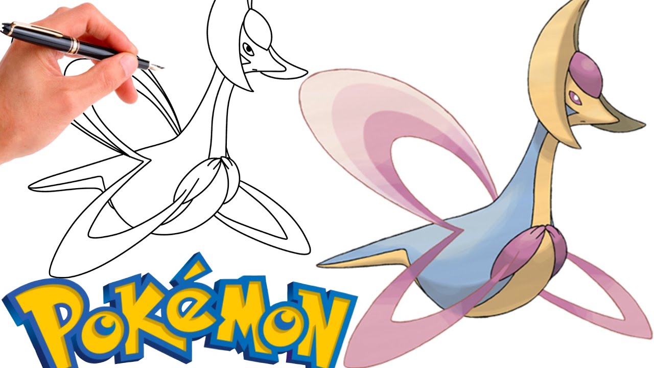 How To Draw CRESSELIA POKEMON #488 | Generation 4 - YouTube