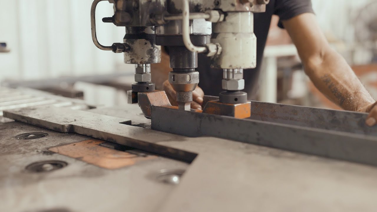 Coosa Steel Structural Punch Machine - YouTube