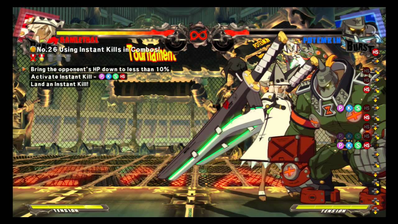 GG Xrd: Instant Kill Combo Ramlethal - YouTube