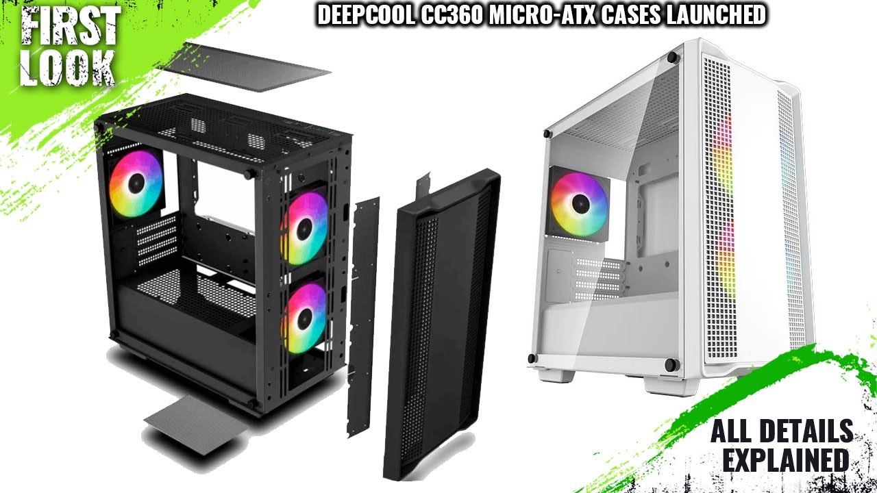 DeepCool CC360 ARGB And CC360 WH ARGB Micro-ATX Cases Launched ...