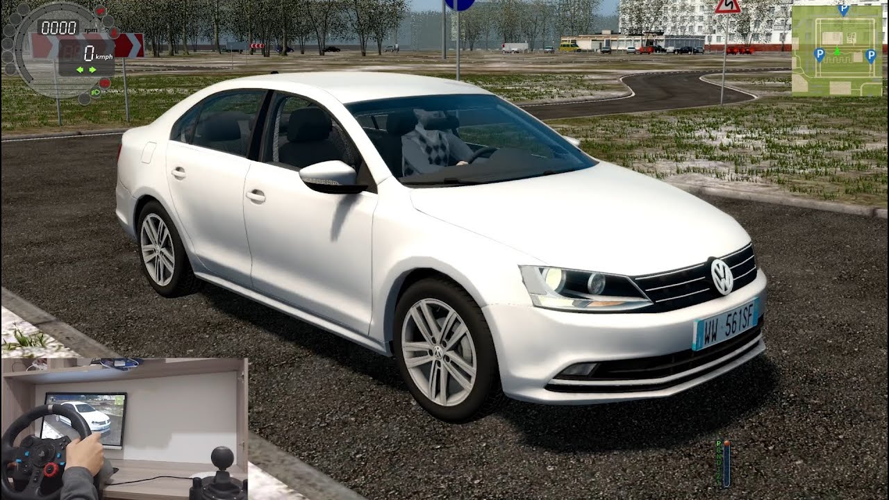 Volkswagen Jetta | City Car Driving | Steering Wheel Cam - YouTube