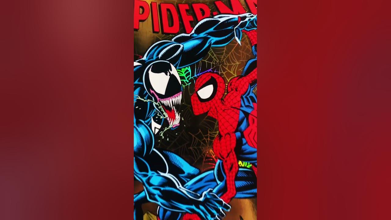 Shorts Venom Versus Spider Man Foil Cover Marvel Symbiotes