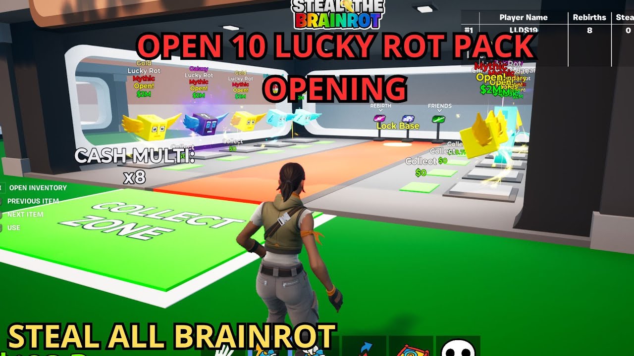 STEAL THE BRAINROT MAP FORTNITE CREATIVE - OPEN 10 LUCKY ROTS !!! pack ...