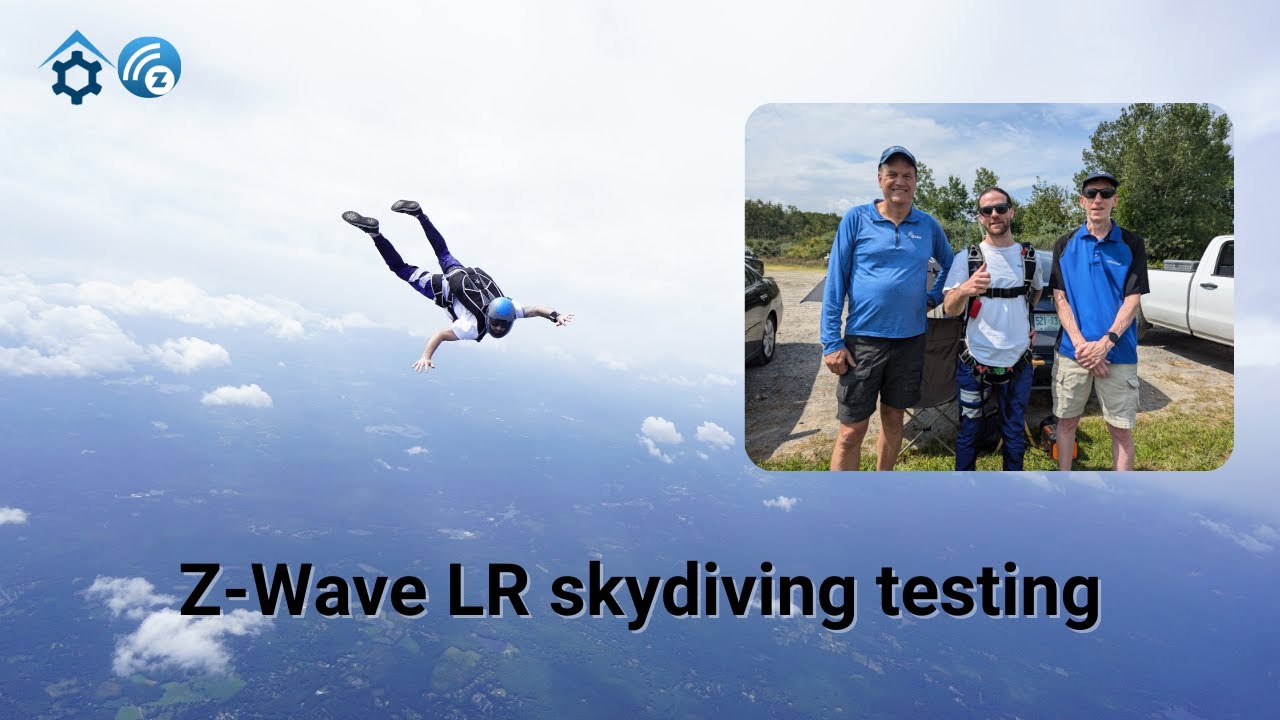 Z-Wave LR skydiving testing. Featured at CES 2025 in the "Z-Wave ...