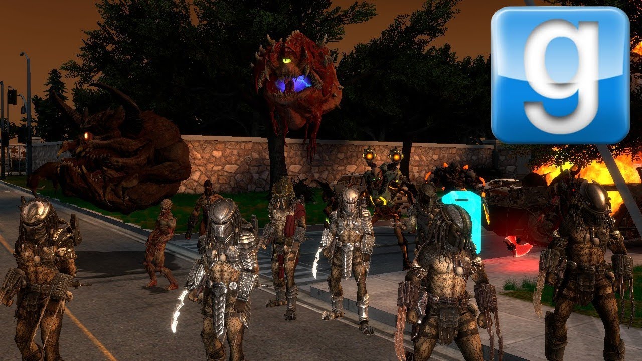 AVP Predators Snpc's VS Doom Demons Apocalypse Hunt - YouTube