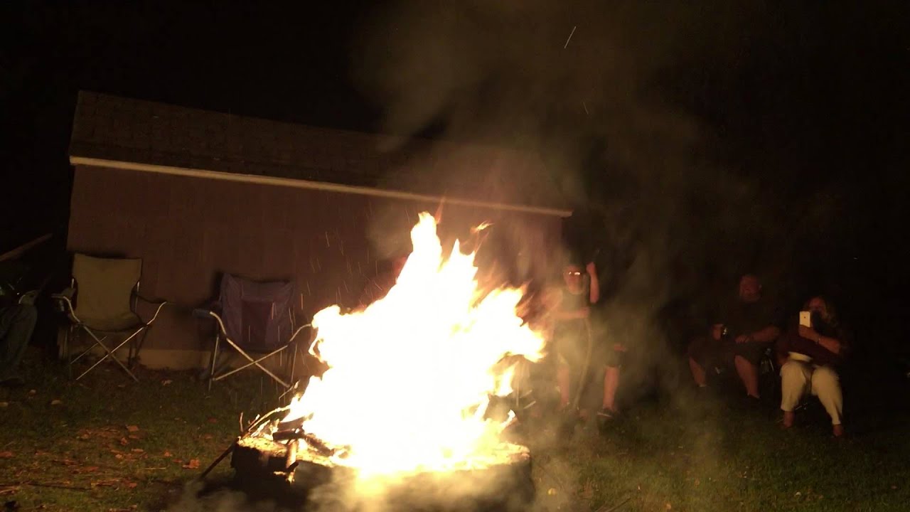 Citronella Bucket+Ice+Fire= Spitting Volcano - YouTube