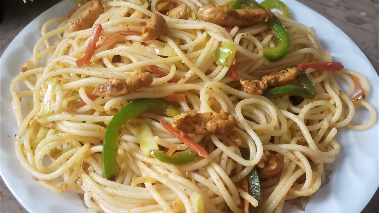 Spaghetti Recipe By Sherii Cooking Ideas||Chicken Spaghetti||Vegetable ...