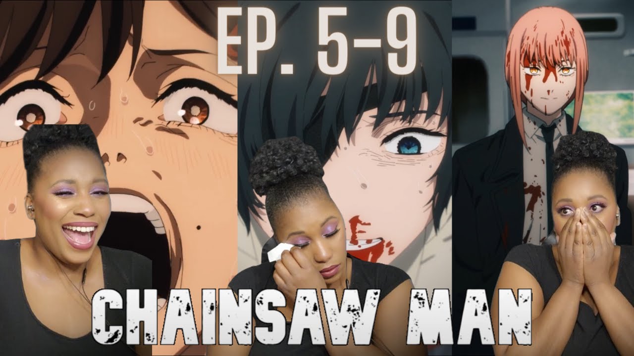 Reacting to Chainsaw Man ep.5 to 9 for the first time - So much is happening, I'm in shamble ...