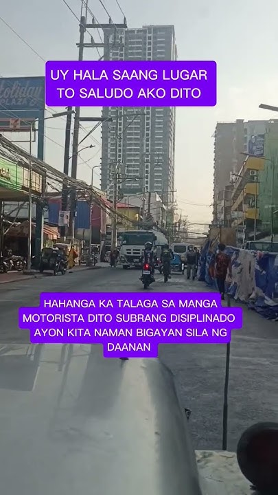 UY HALA SAANG LUGAR KAYA TO SALUDO AKO DITO SUBRANG DISIPLINADO ANG MANGA MOTORISTA DITO KITA ...